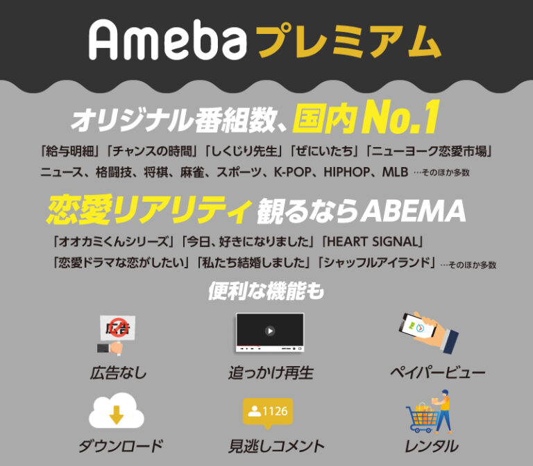 ABEMAのキャッシュバックがすごい【3ヶ月100円/1ヶ月無料】 - モヤシネマ